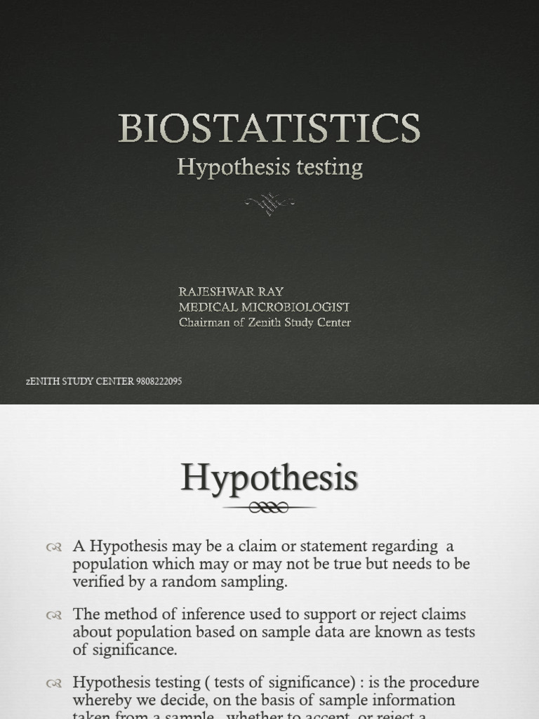Hypothesis Testing | PDF | Type I And Type Ii Errors | Statistical ...