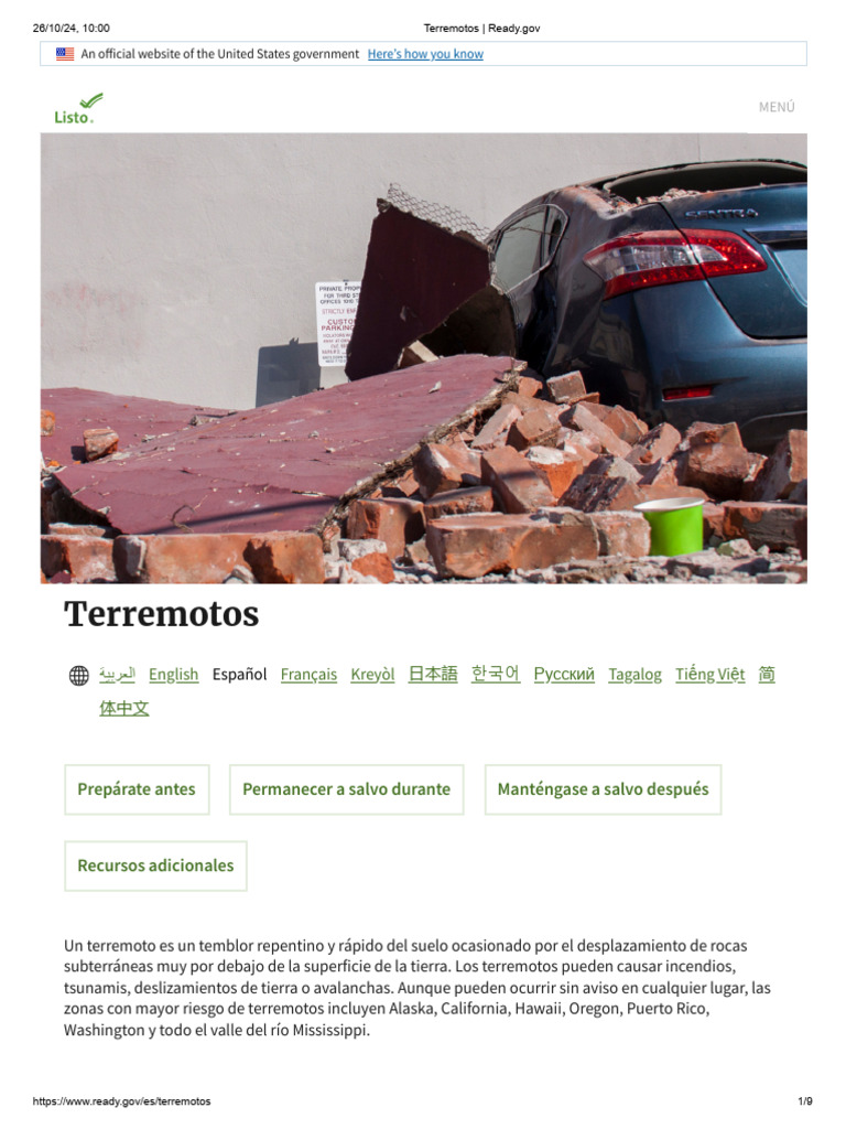 Terremotos _ 4 | PDF | Temblores | Peligros