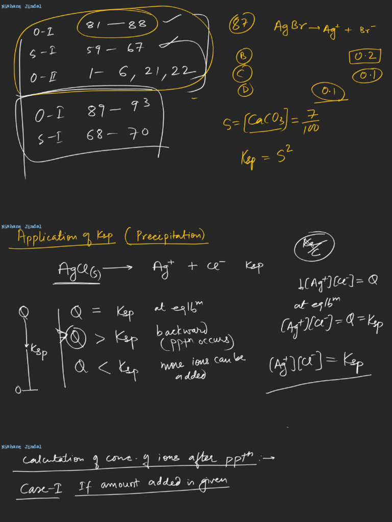 Ionic Equilibrium - L-12 (Class Notes) NJ - 247 | PDF