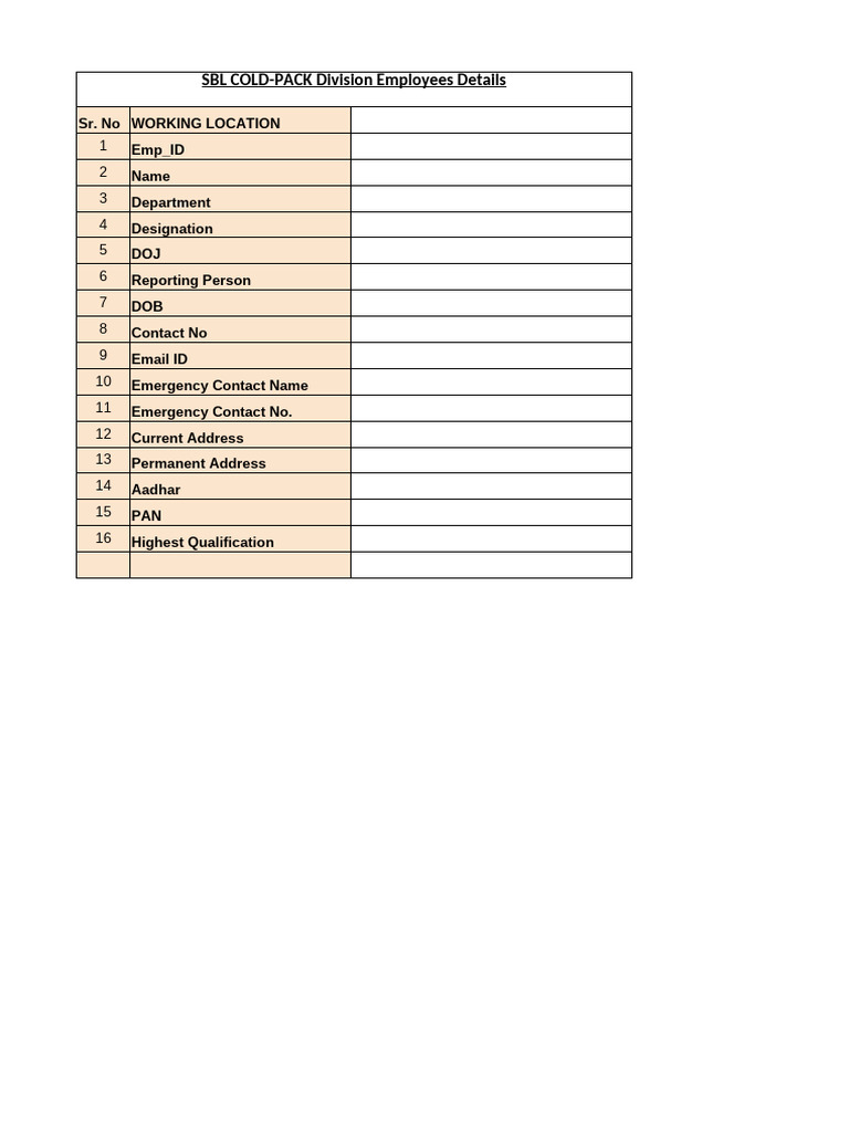 HR Filing Sheet Important | PDF