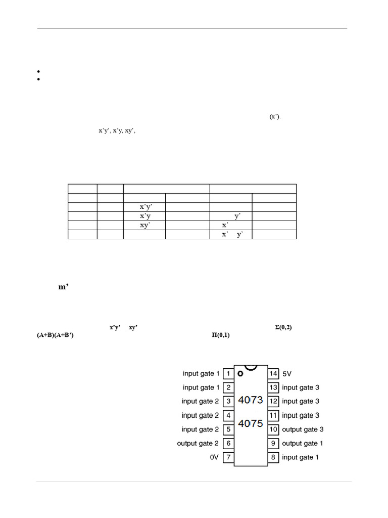 EEE211L - Lab 3 - Combinational Logic Design (Canonical Forms) | PDF | Logic Gate | Mathematical ...