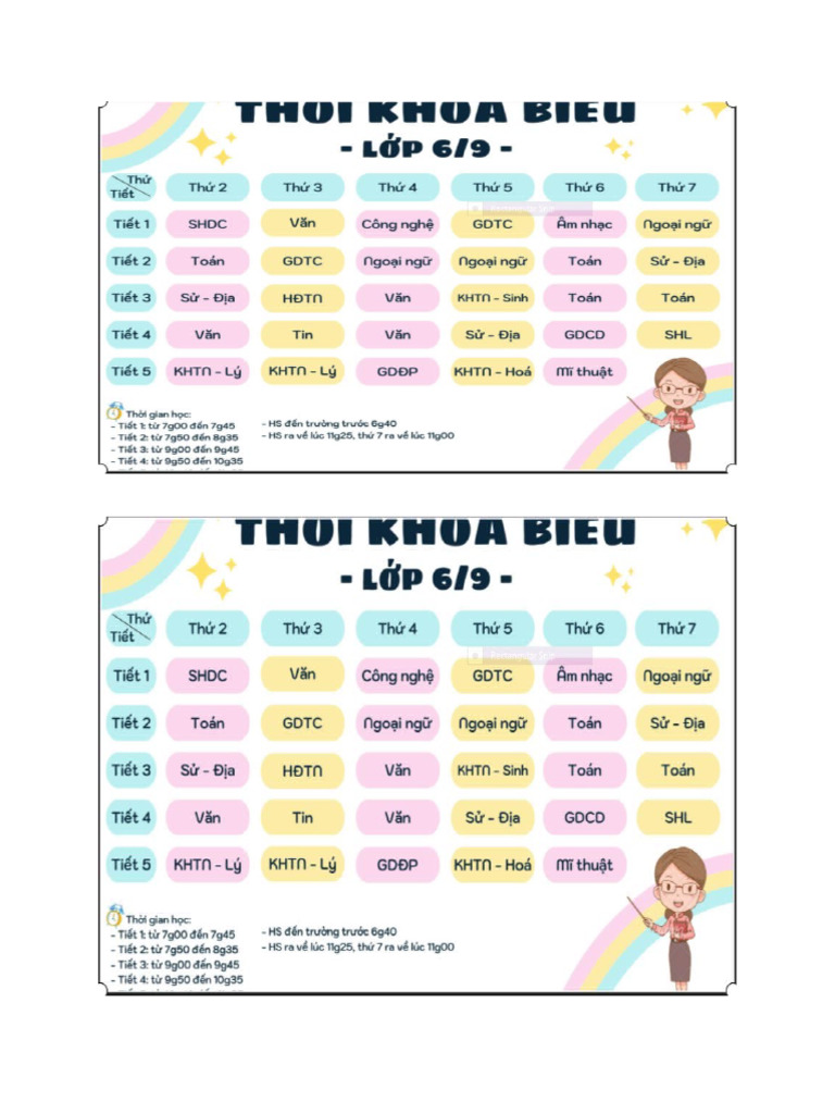 Thoi Khoa Bieu | PDF