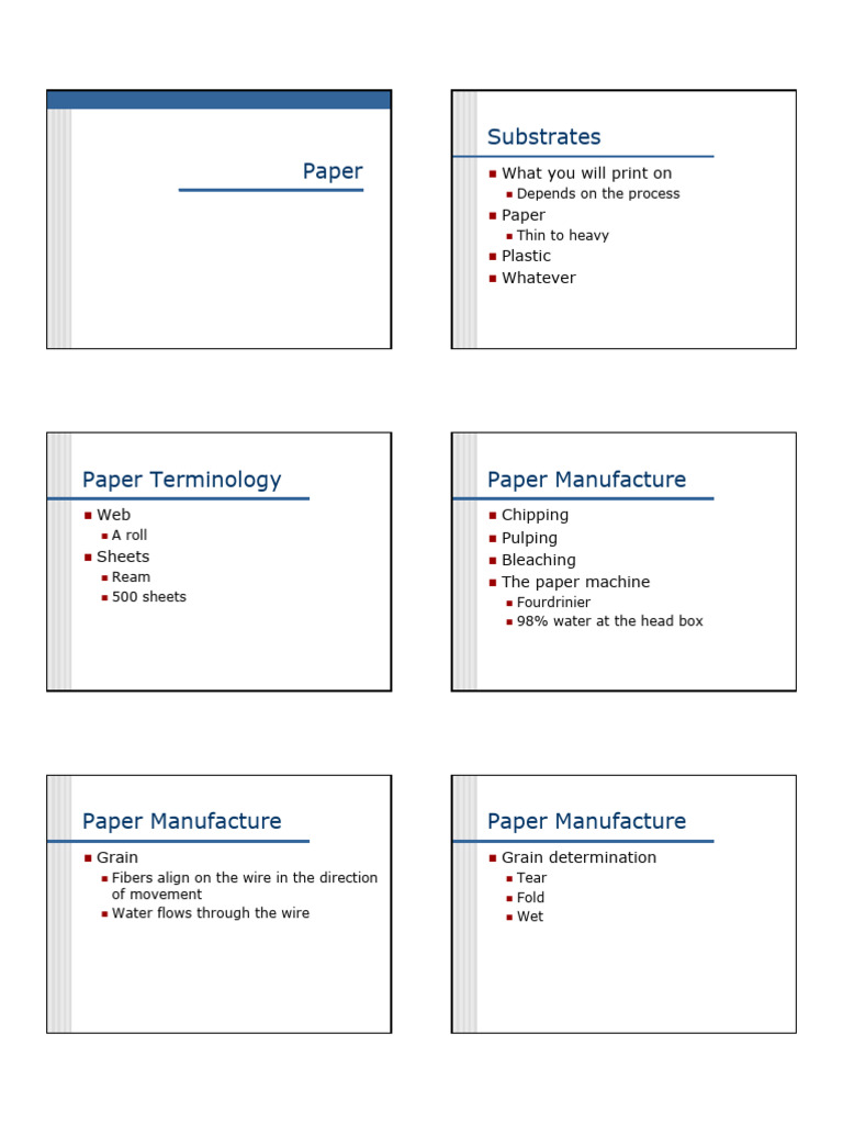 Understanding Paper Types and Calculations | PDF | Paper ...