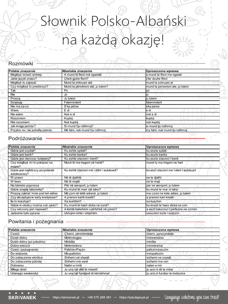 Slownik Polsko Albanski | PDF