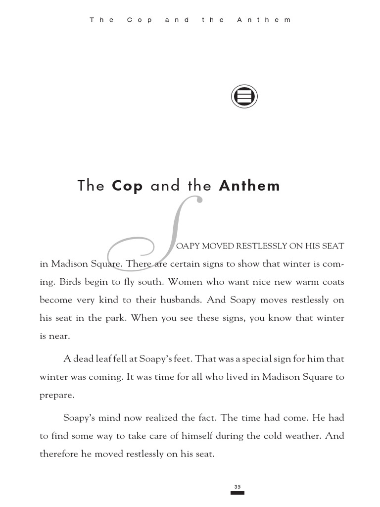 The Cop and The Anthem | PDF