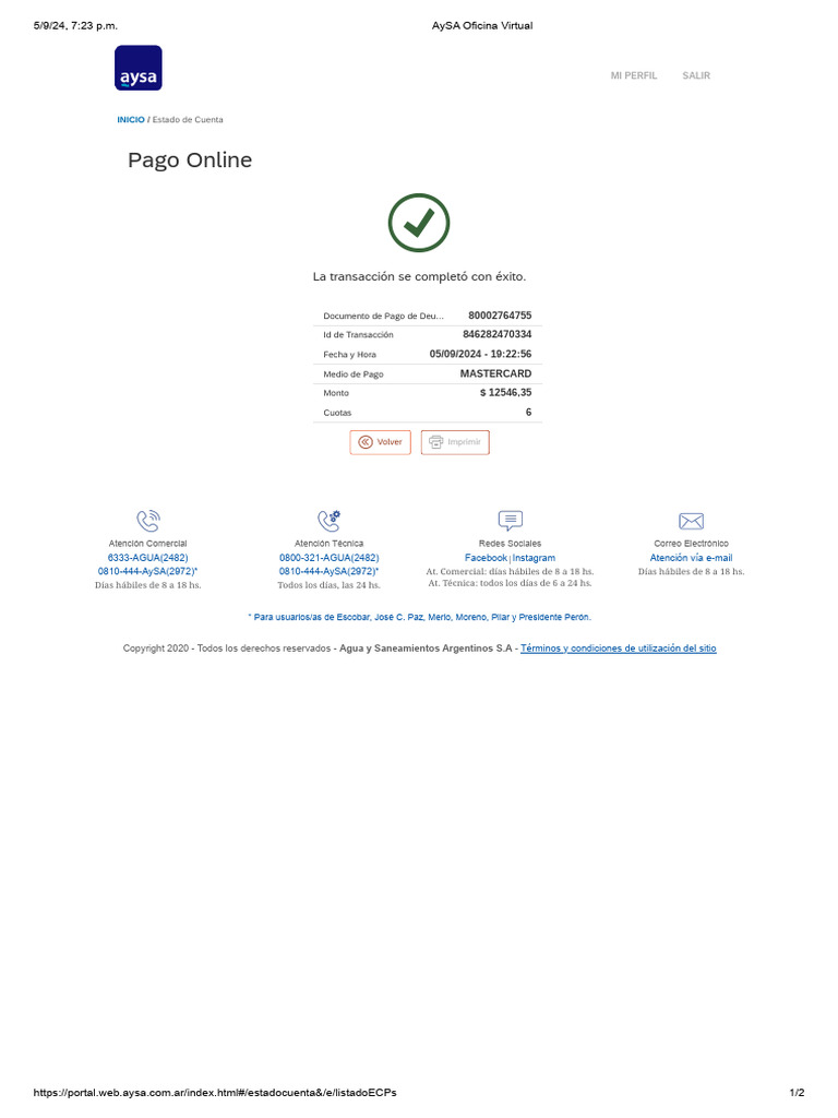 AySA Baulera 08-2024 | PDF | ciberespacio