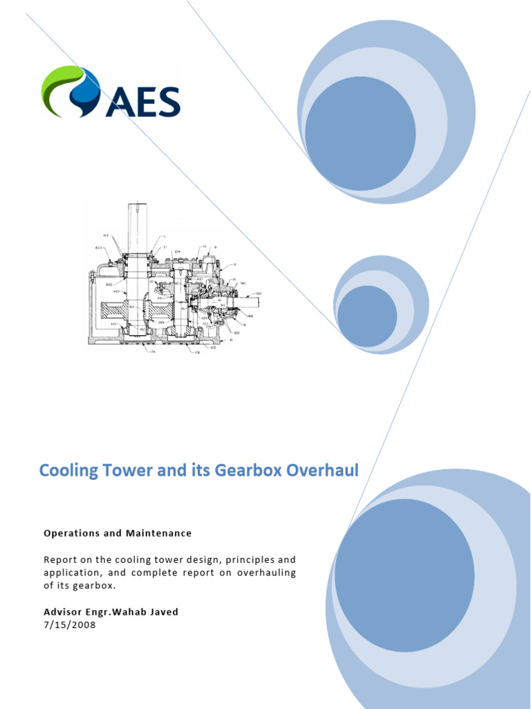 Cooling Tower Gearbox Overhaul Report | PDF | Water | Gear
