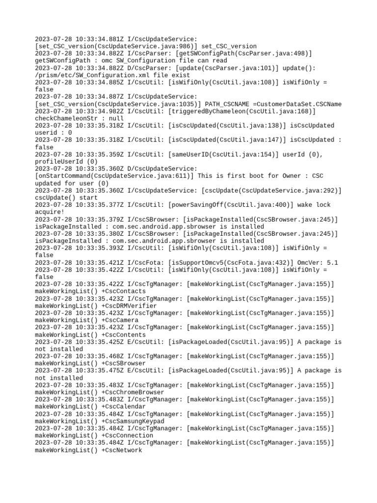 CSC Update Log | PDF | Software | Computing