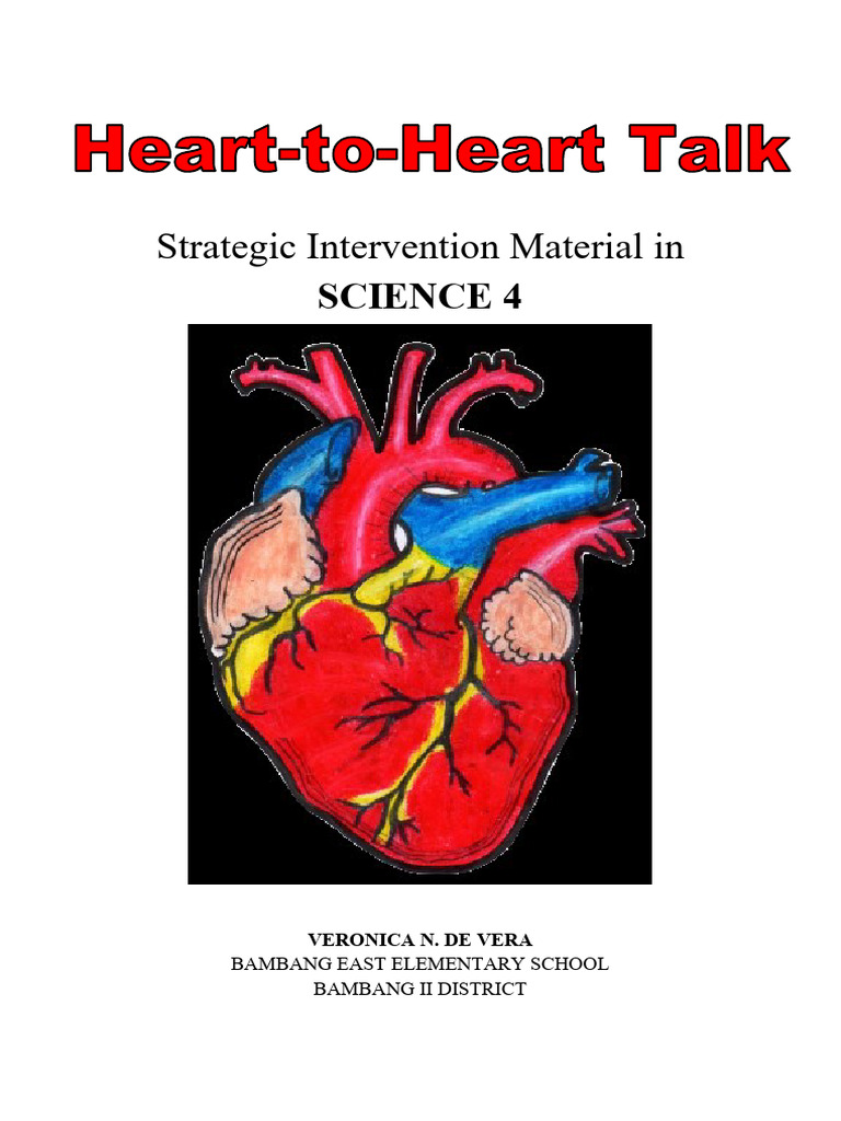 Heart To Heart Talk SIM in Science 4 de Vera | PDF | Heart | Atrium (Heart)