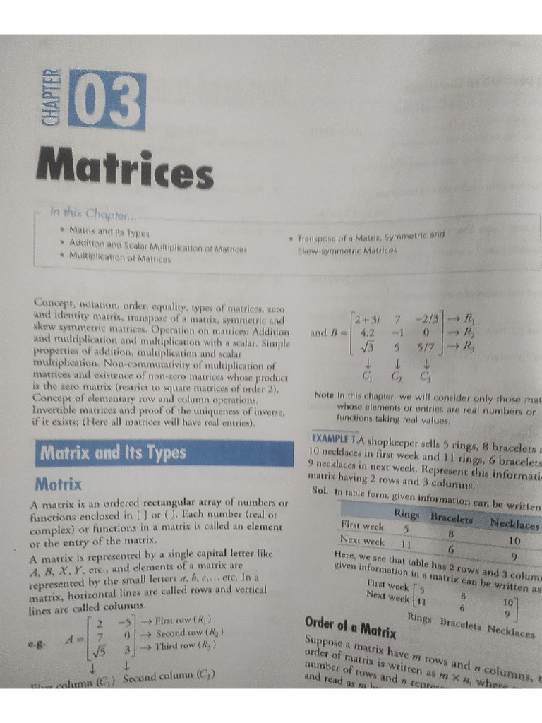 Matrics 1 | PDF