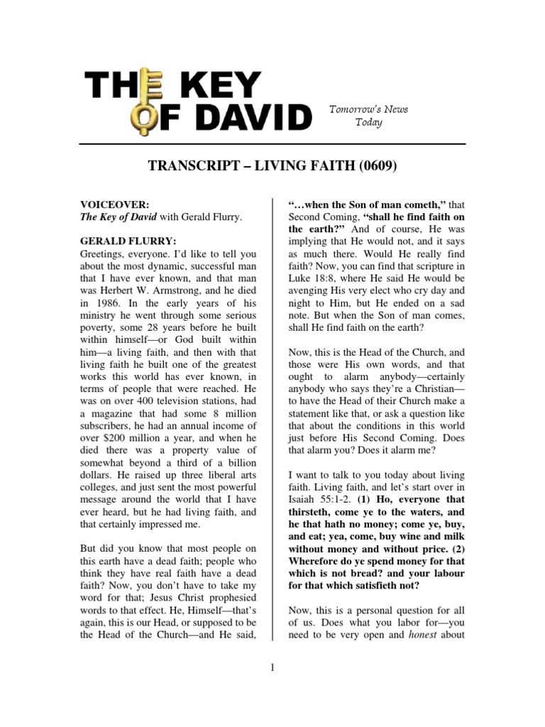 What Is Faith? | Download Free PDF | Shadrach, Meshach, And Abednego ...