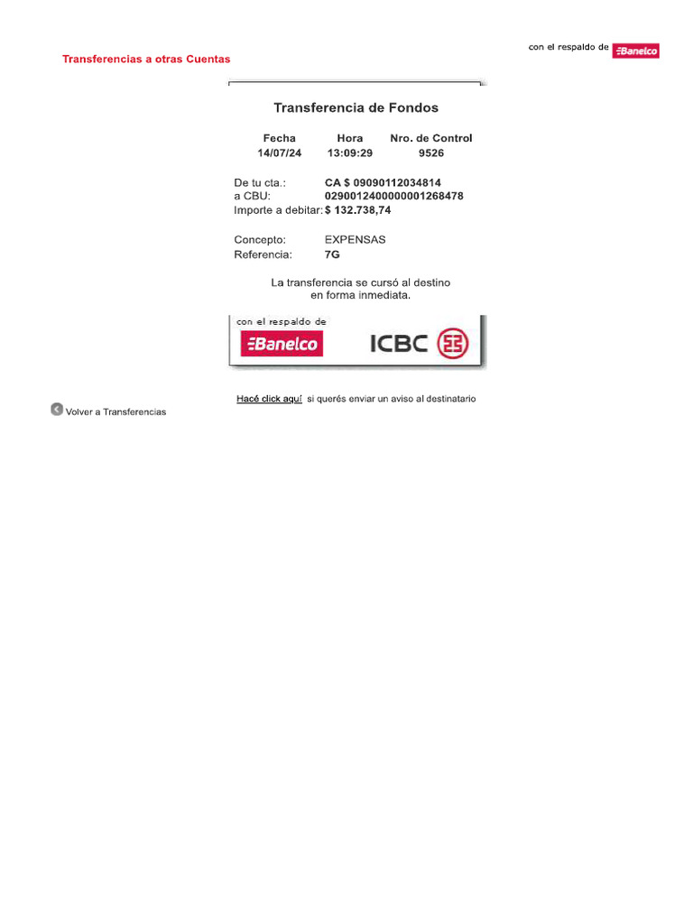 7G - Pago Expensas 06-2024 | PDF