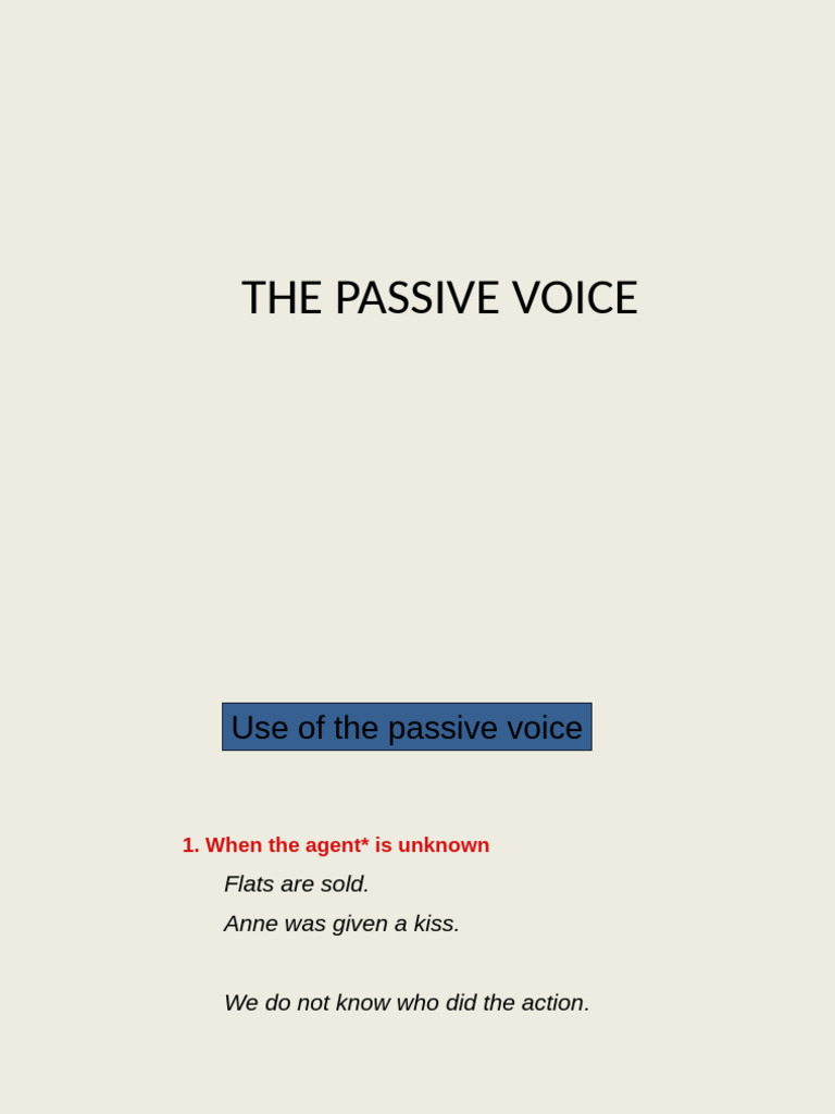 The Passive Voice 3e | PDF | Perfect (Grammar) | Verb