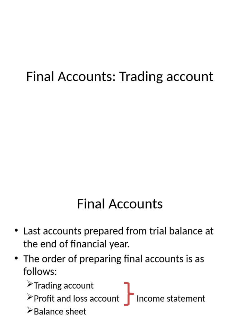 12 - Final Accounts - Trading Account & PL Ac | PDF | Debits And ...