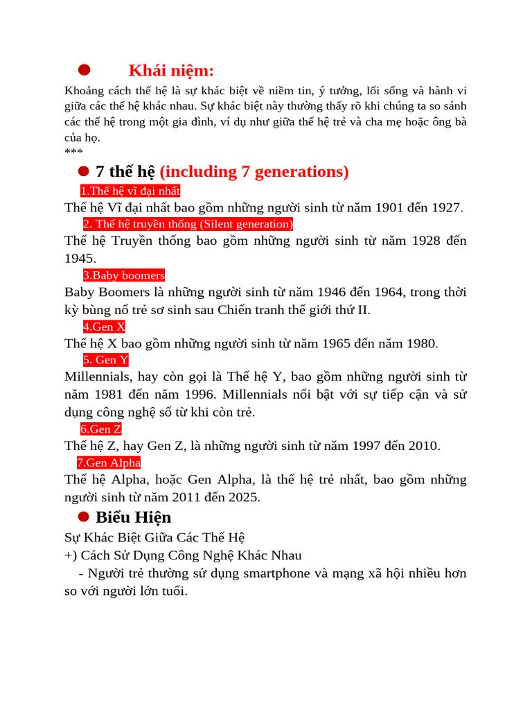 Generation Gap | PDF