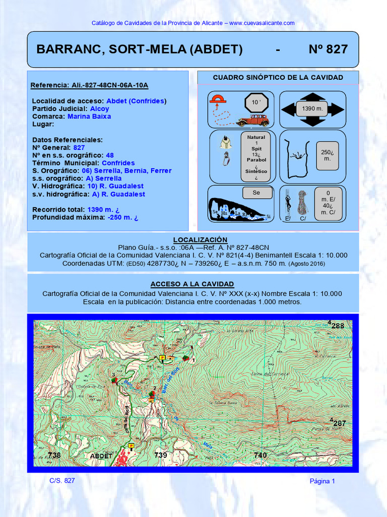 ABDET CONFRIDES Barranc de La Sort Mela-Brrcos-827 | PDF