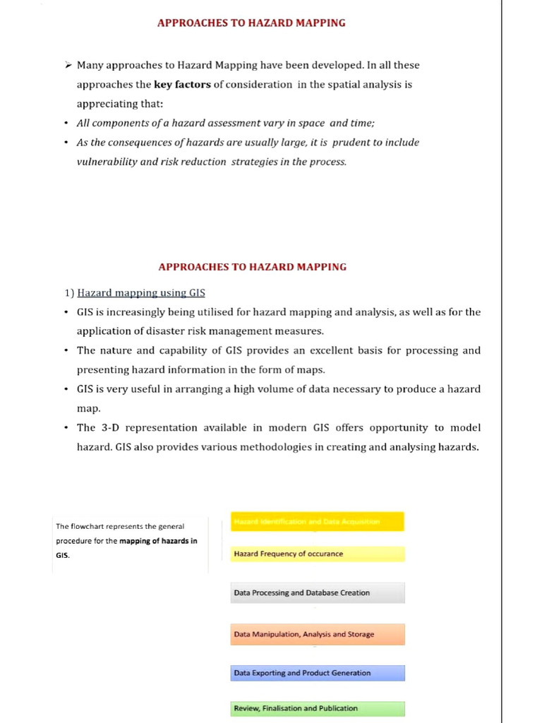 Hazard Mapping Extra Note | PDF