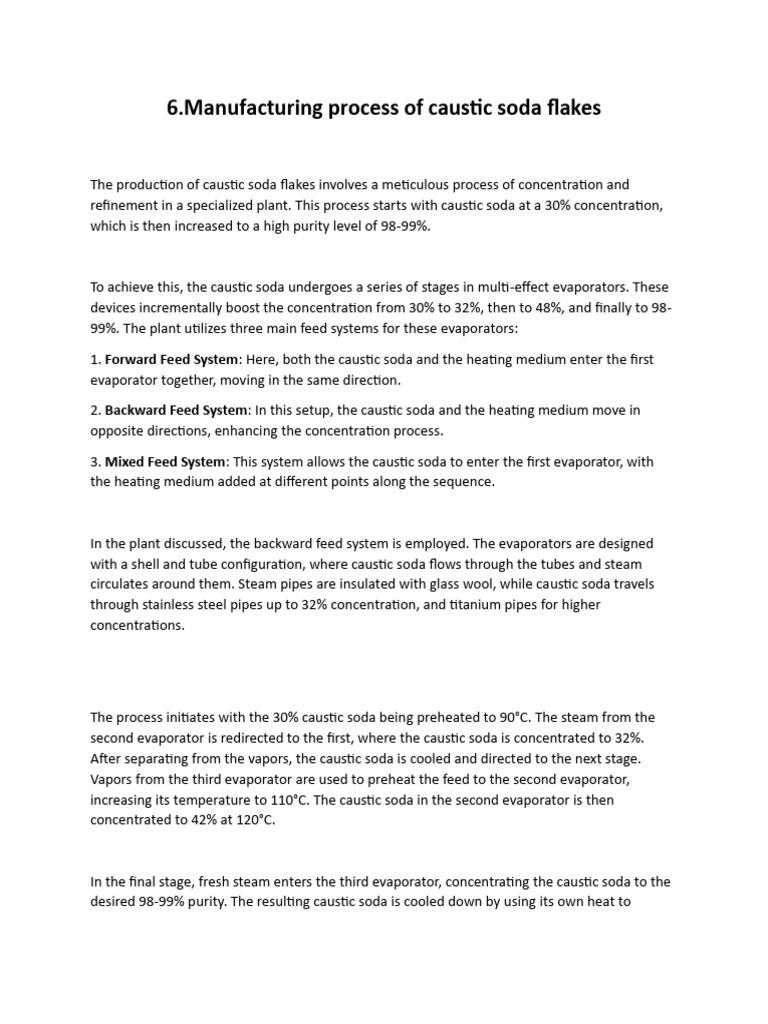 Caustic Soda Flakes | PDF | Technology & Engineering