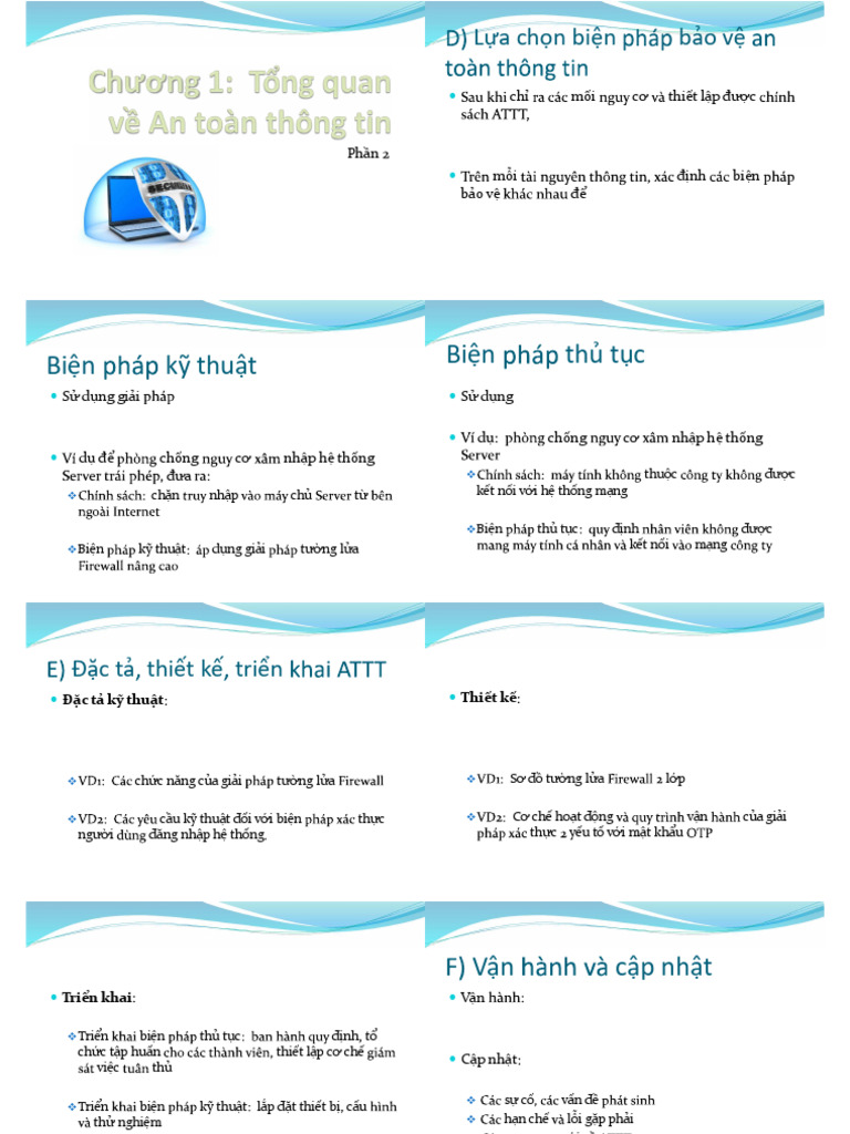 Chương 1 - T NG Quan ATBMTT (p2) - Print | PDF