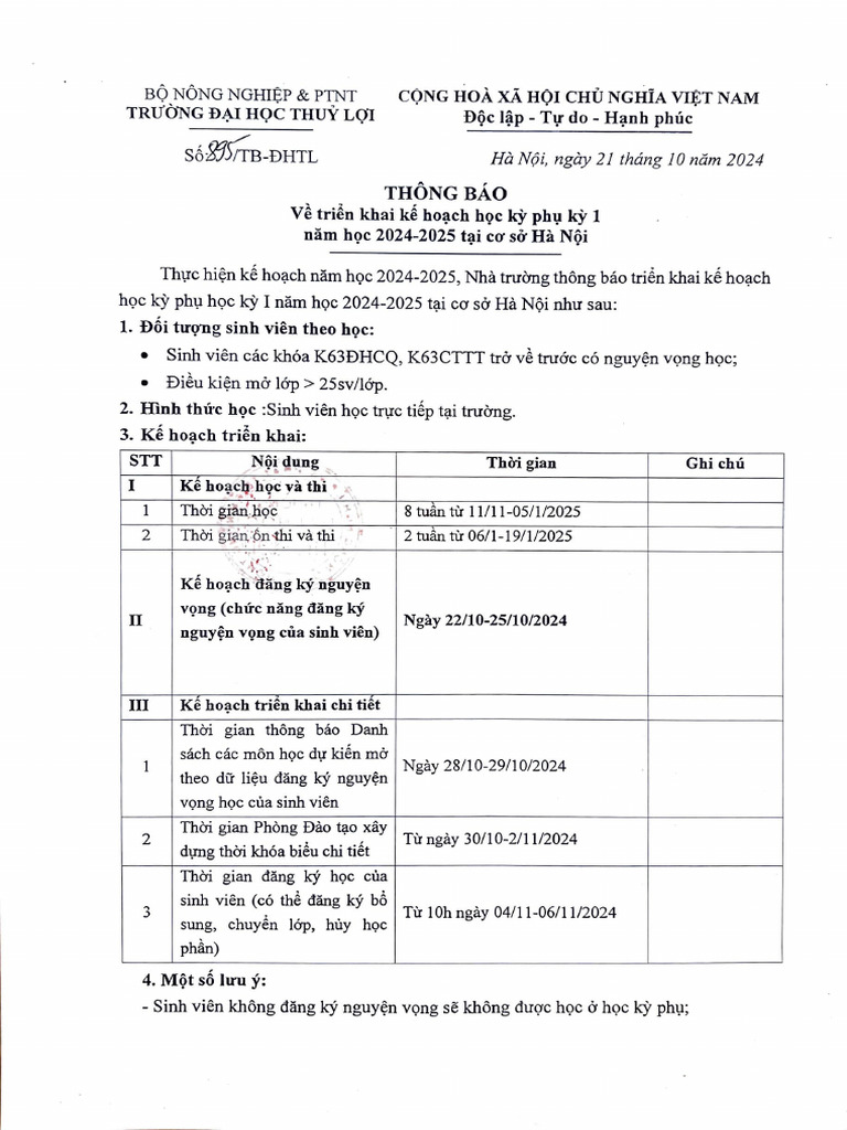 TB895 TrienKhai HKP HK1 2024-2025 | PDF