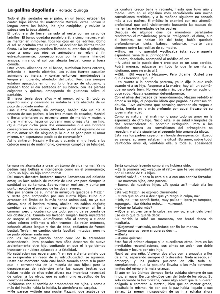 La Gallina Degollada | PDF | Amor