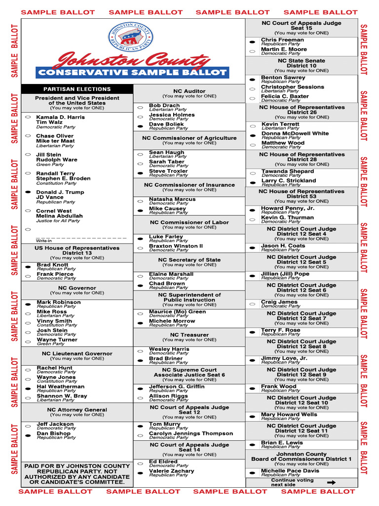 JOCO GOP Sample Ballot | PDF