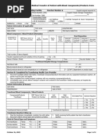 Blood Transfusion Request Form | PDF | Blood Transfusion | Tissue (Biology)