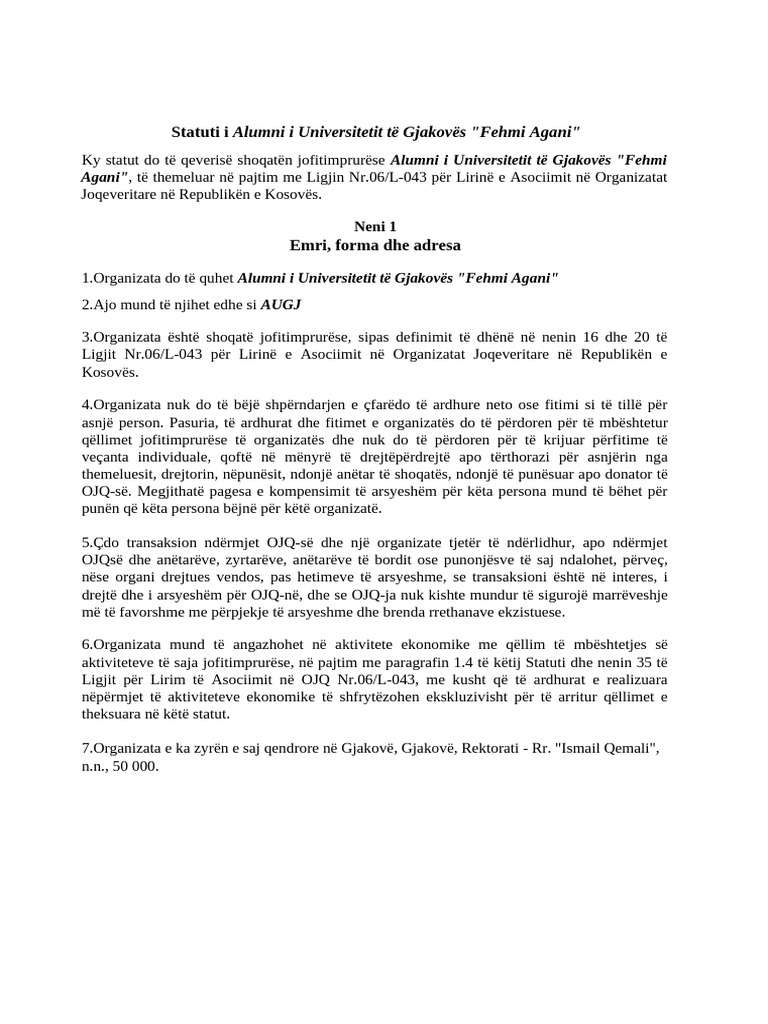 Statusi I Permiresuar | PDF