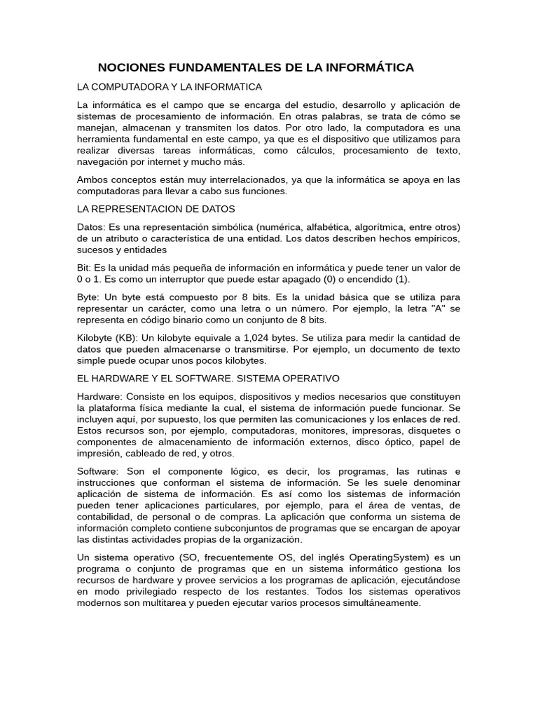 INFORMATICA JURIDICA EXPOSICION | PDF | Sistema operativo | Hardware de la computadora