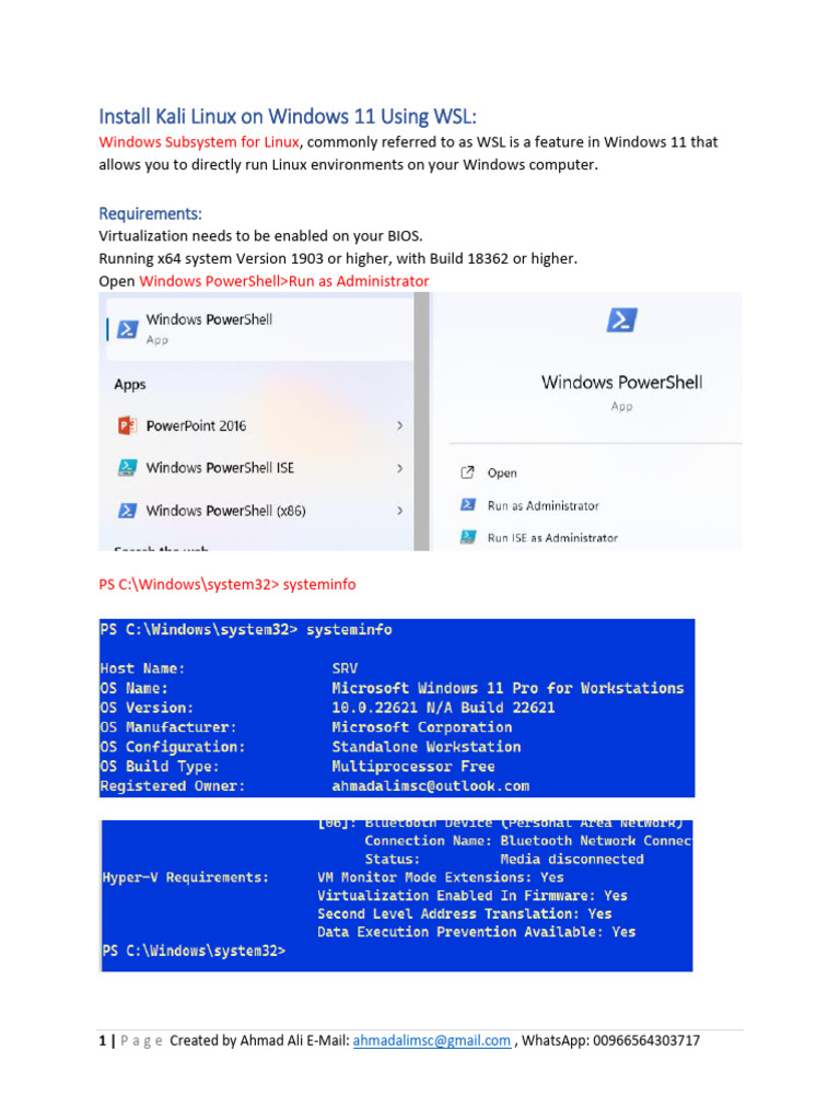 09-Kali Linux WSL | PDF