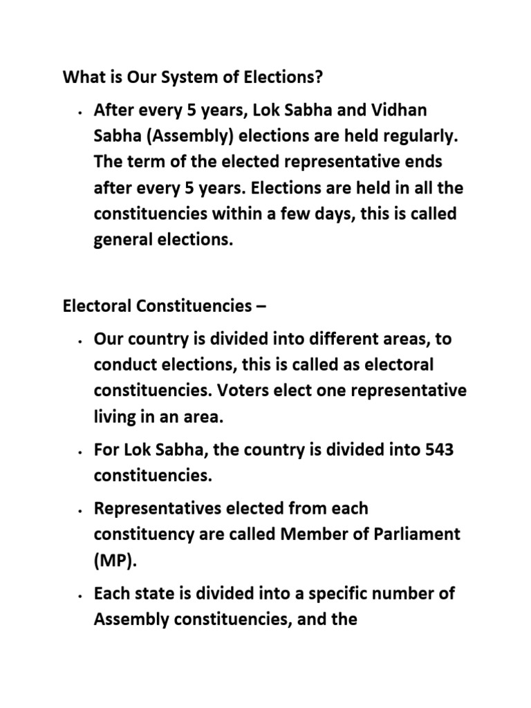 What Is Our System of Elections | PDF | Electoral District | Elections