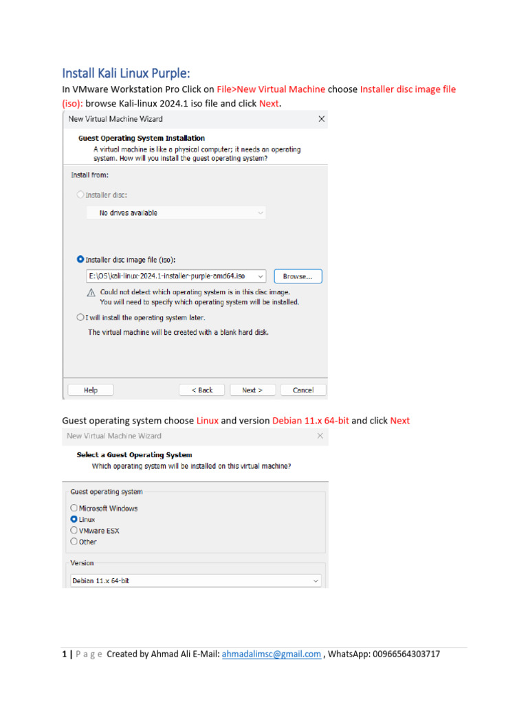 10-Install Kali Linux Purple | PDF | Computer Science | Computer Engineering