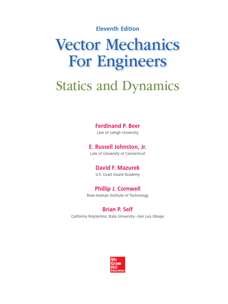Vector Mechanics For Engineers | PDF | Force | Momentum