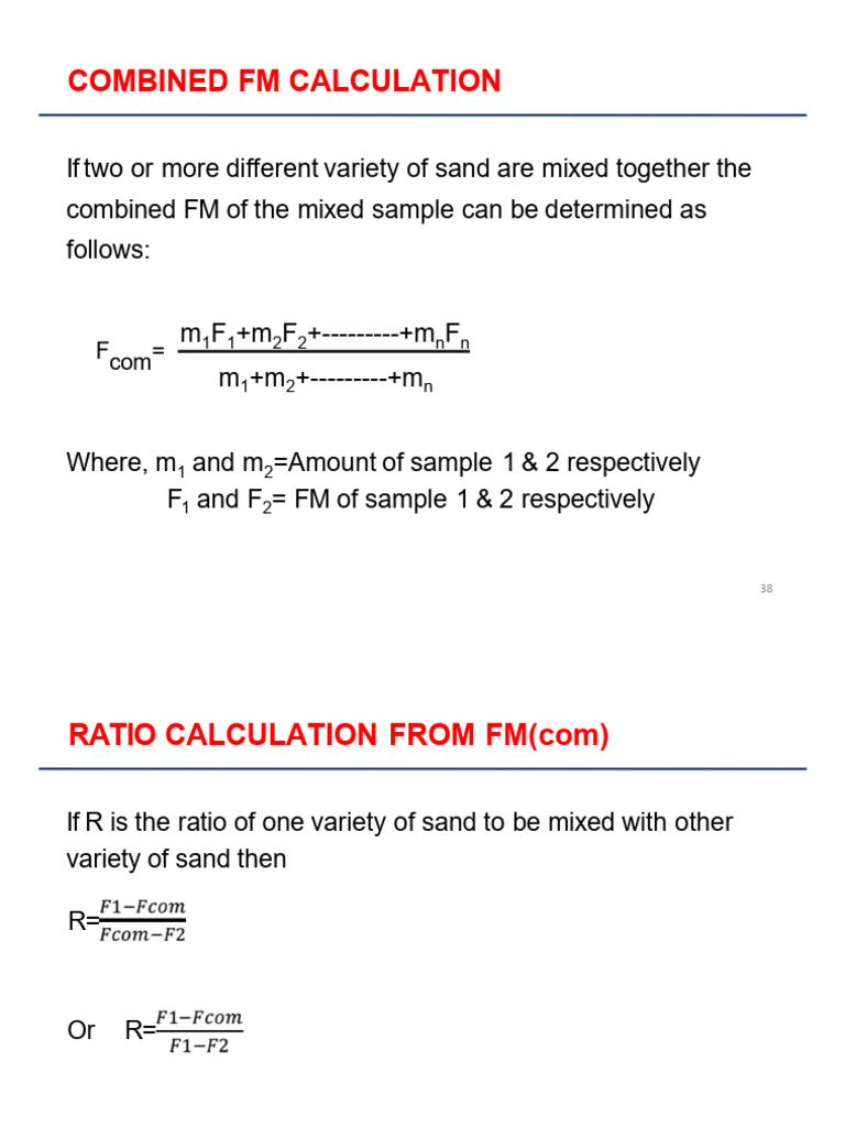 Combined Fineness Modulus Calculation | PDF | Construction Aggregate ...