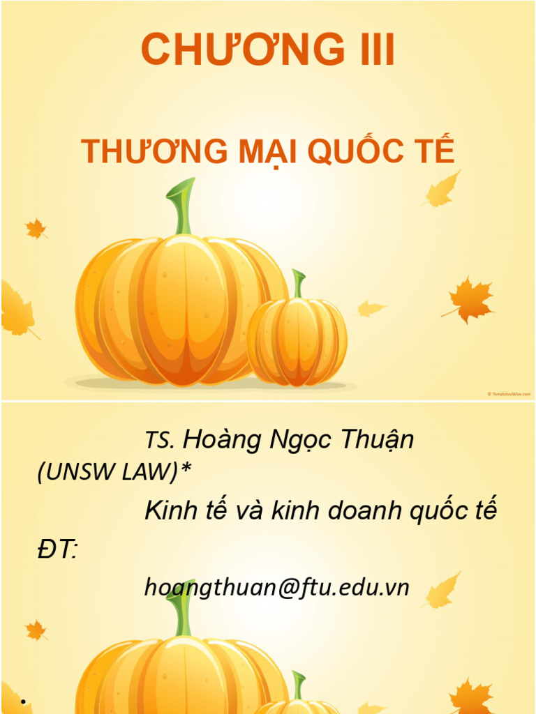 Chapter III - Chính sách TMQT | PDF