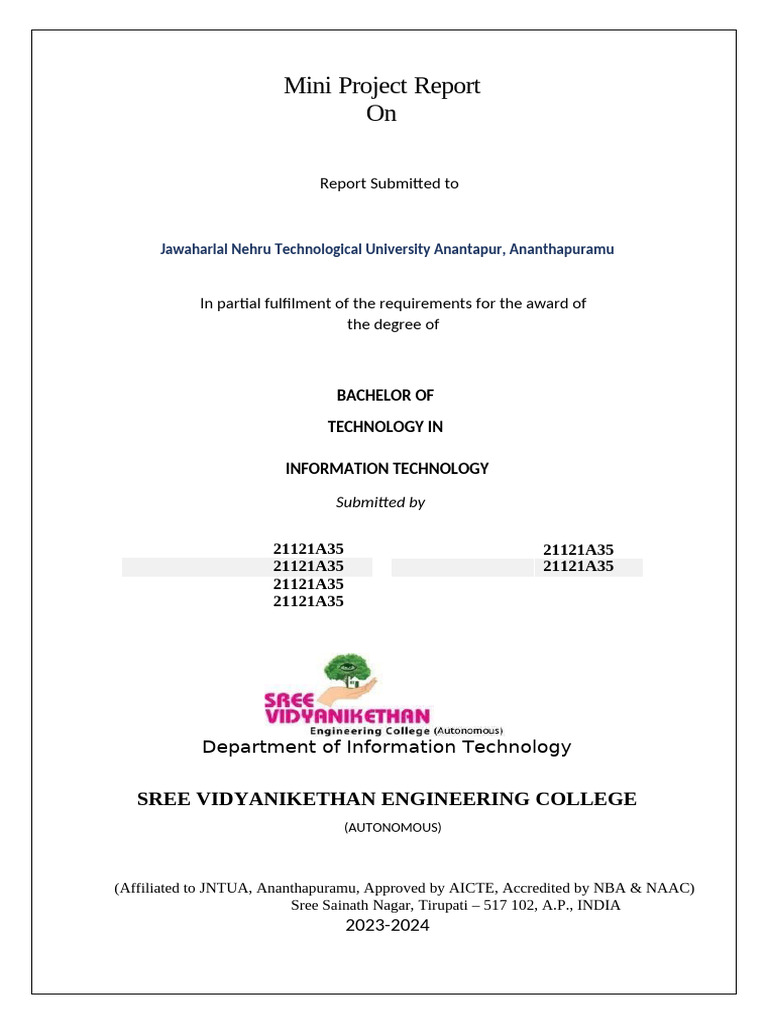 Mini Project Pdf Artificial Intelligence Intelligence Ai