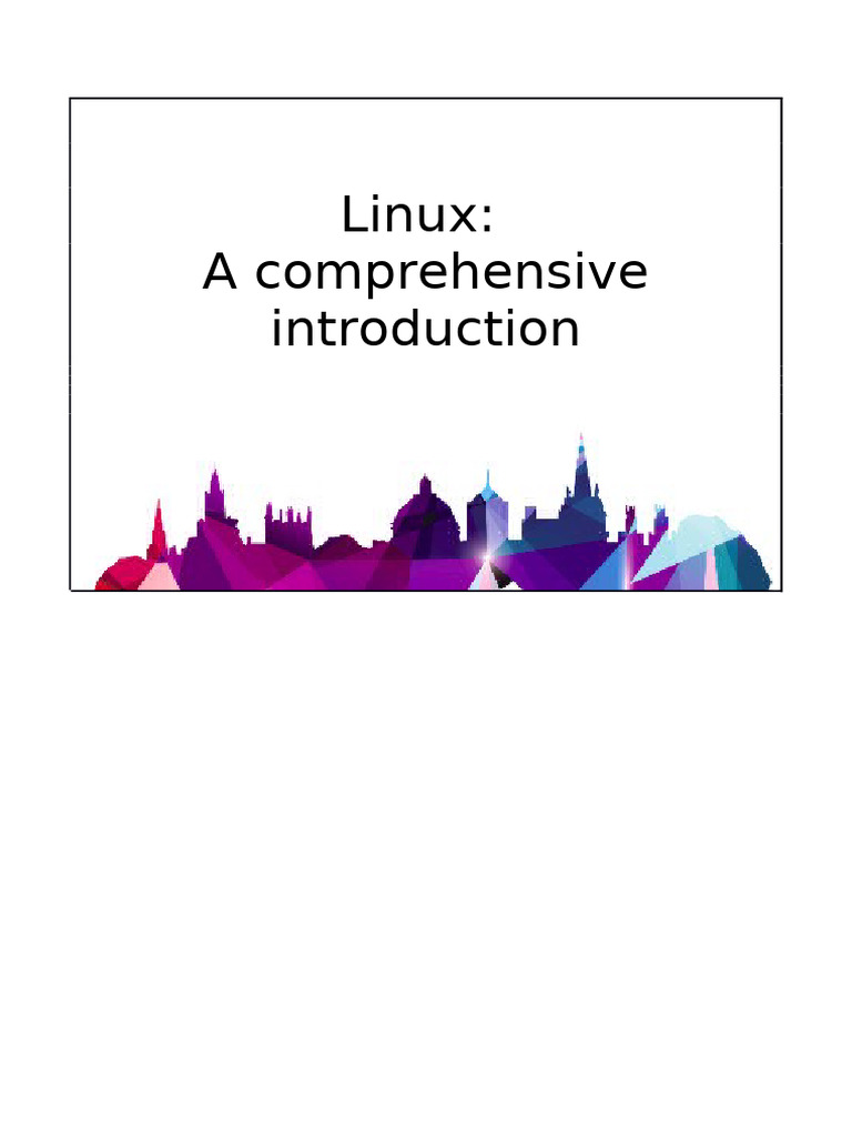 Linux Intro | PDF | Computer File | Shell (Computing) Linux Intro | PDF | Computer File | Shell (Computing)