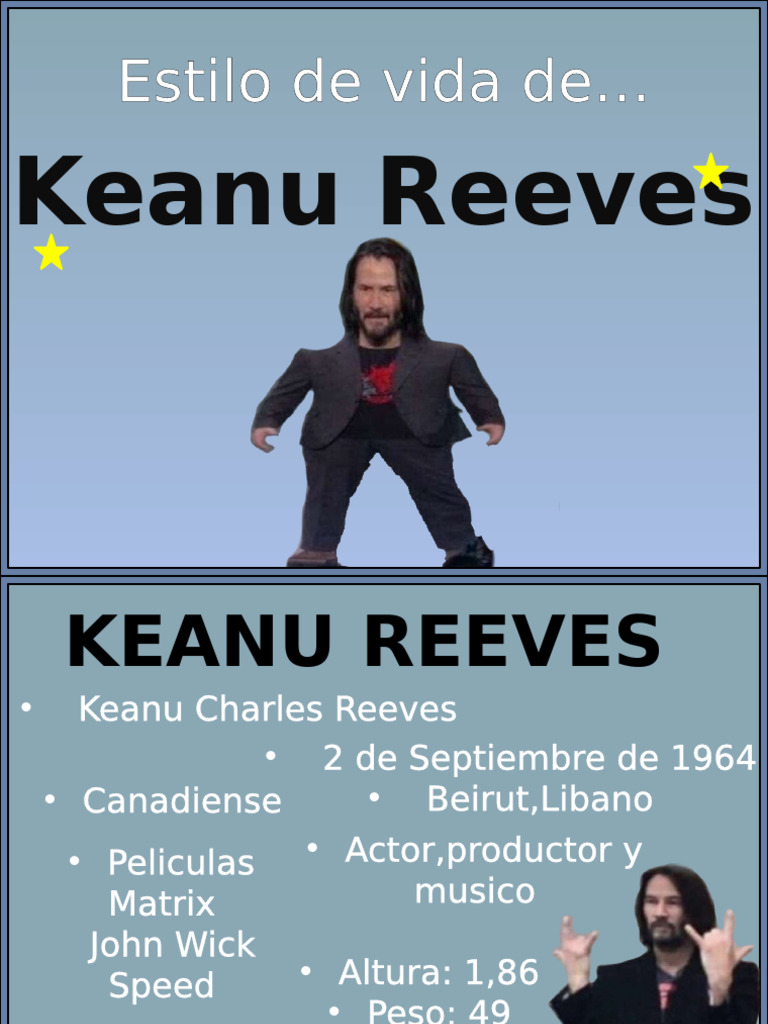 Keanu Revees Estilo de Vida | PDF