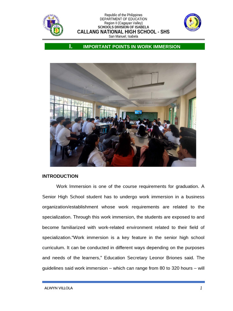 Immersion Alwyn | PDF | Career & Growth