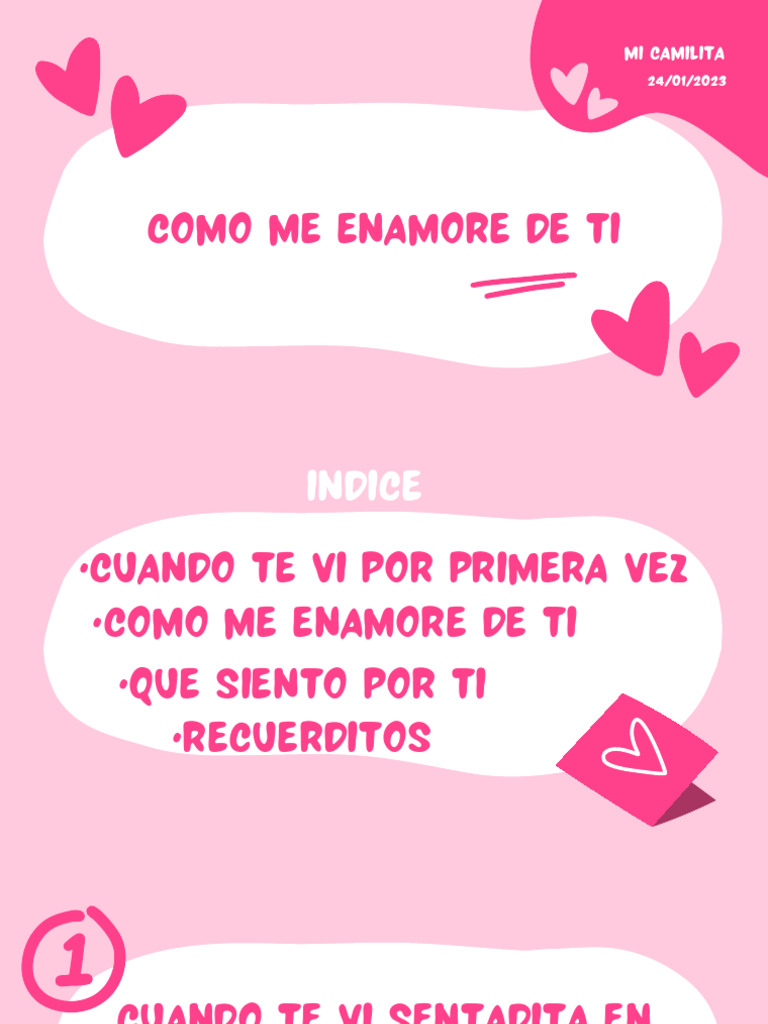 Como Me Enamore de Ti Camila Valentina | PDF | Poesía | Estilo de vida