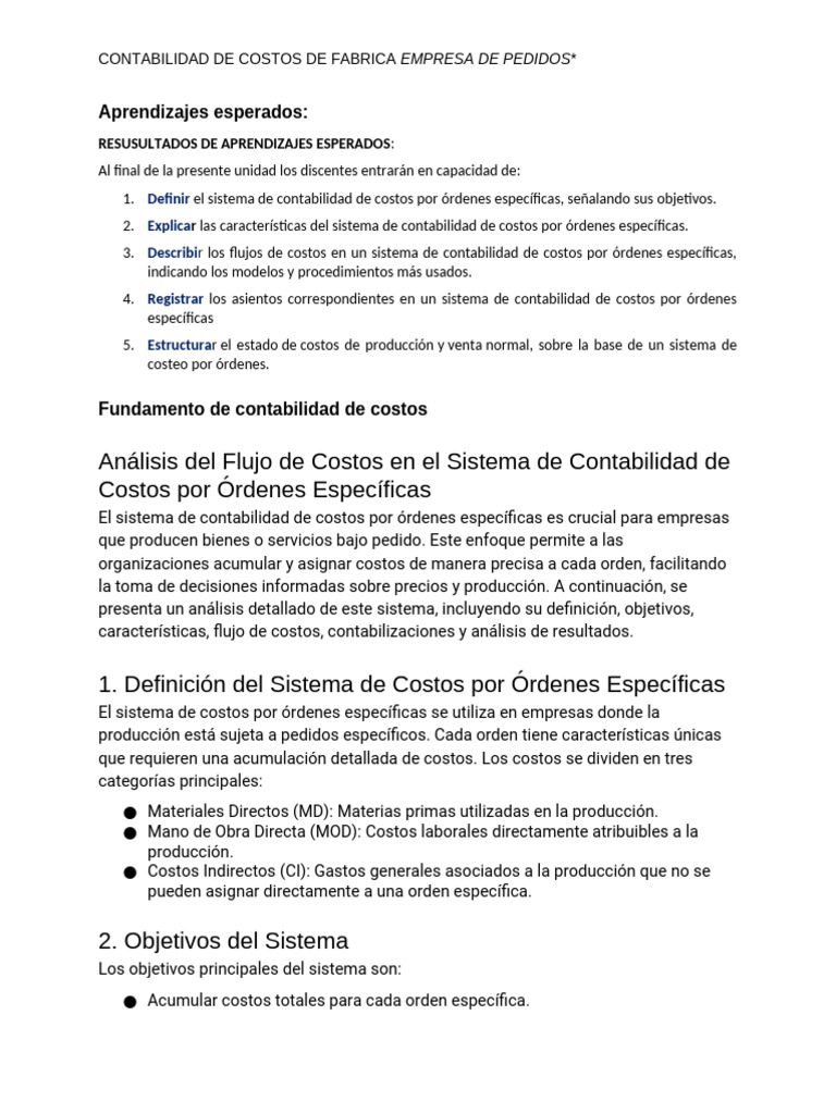 Fundamento de Contabilidad de Costos de Fabricas | PDF | Contabilidad de costos | Contabilidad