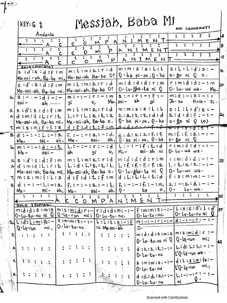 Messiah Baba Mi | PDF
