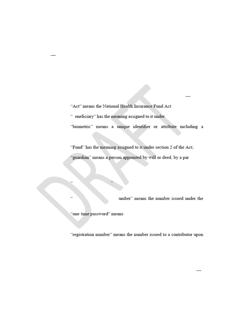 Draft Beneficiary Identification Regulations 2022 | PDF | Identity ...