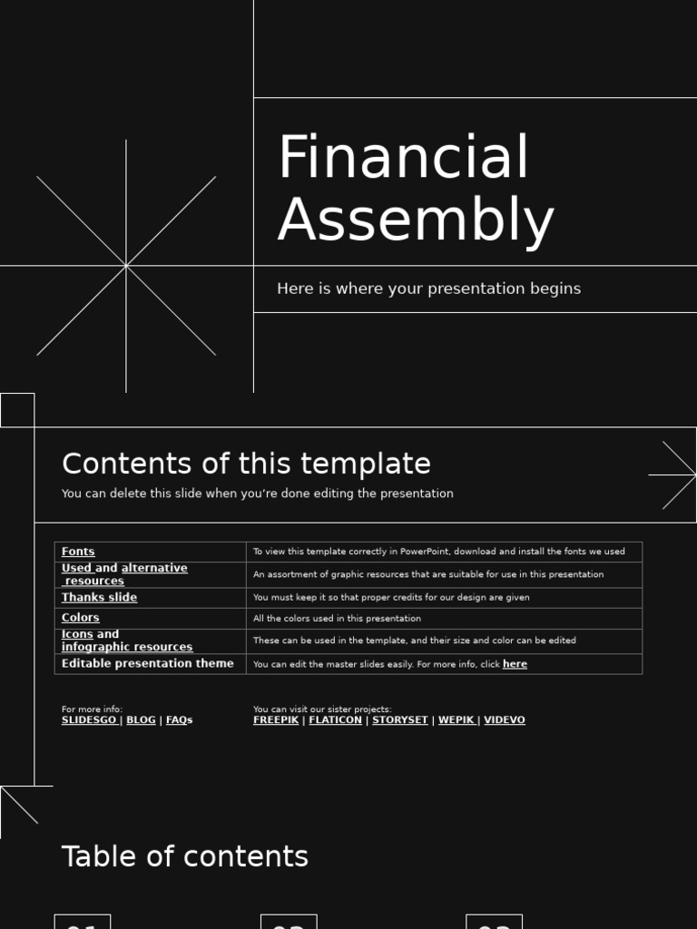 Financial Assembly by Slidesgo | PDF | Planets | Solar System