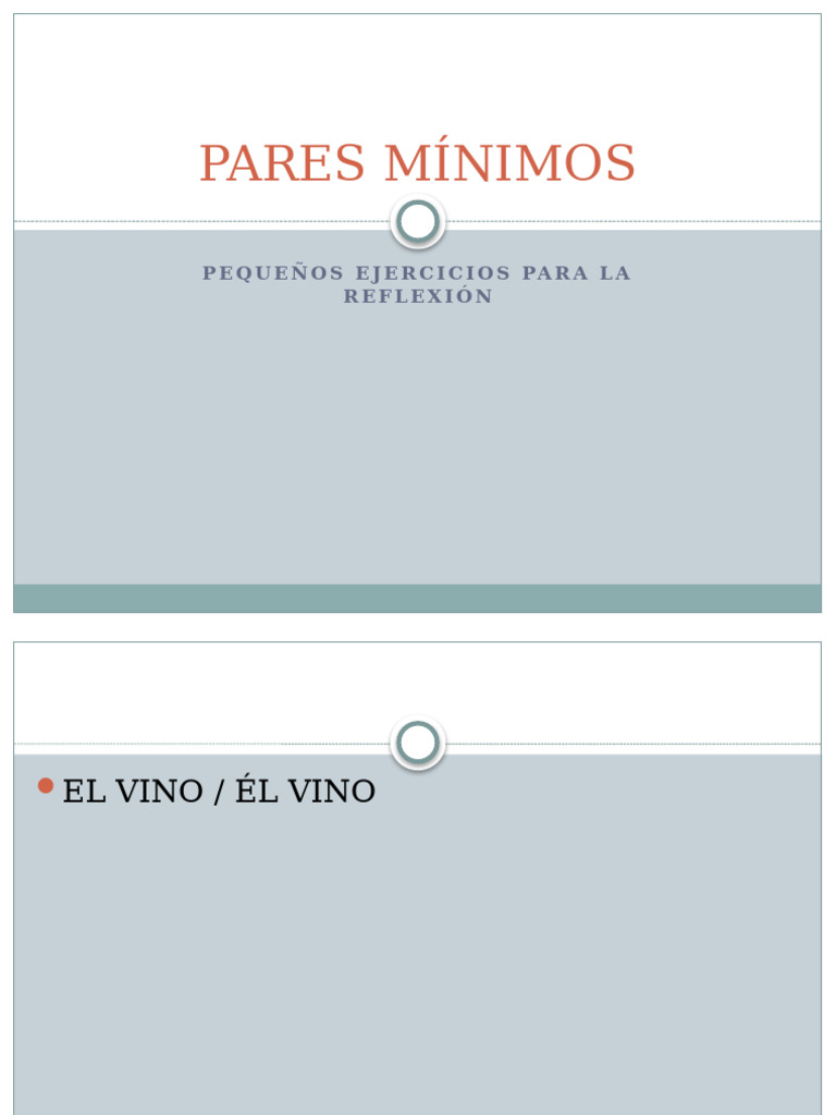 Pares Mínimos | PDF