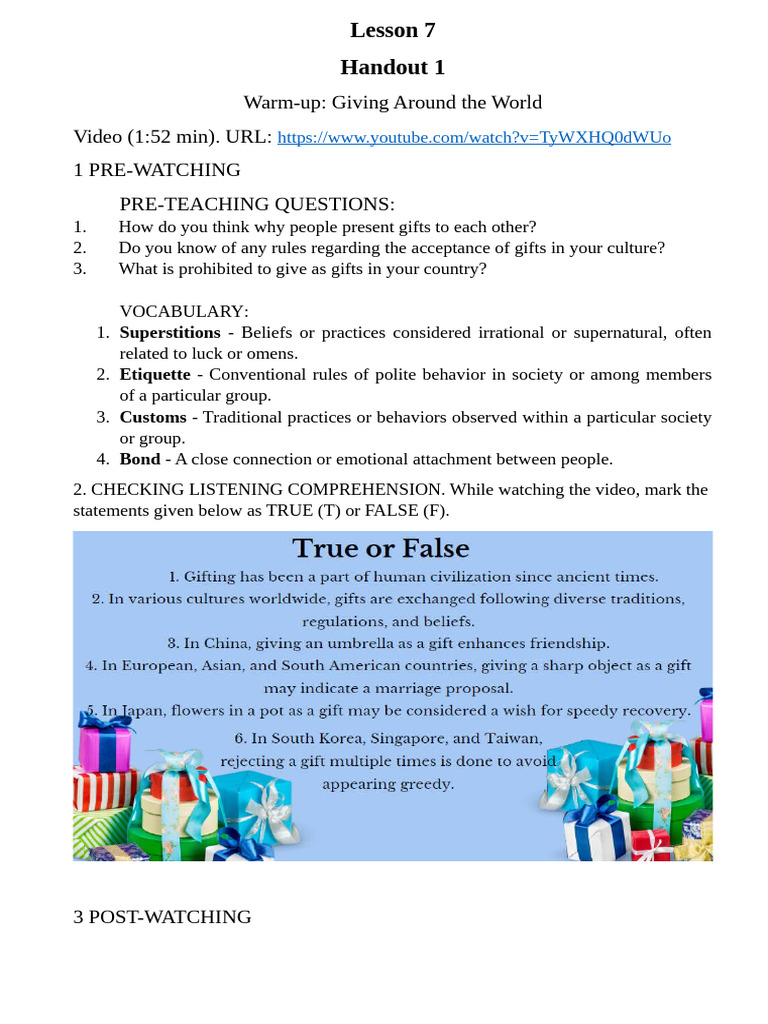 Warm Up | PDF