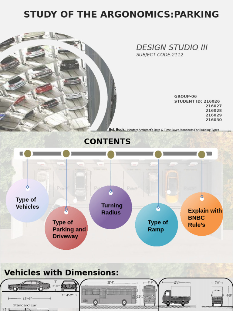 Ergonomic Parking Design Study | PDF | Parking | Angle