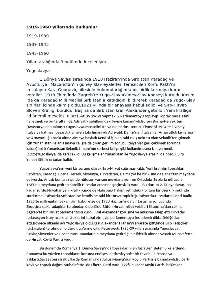 Balkan son ders | PDF