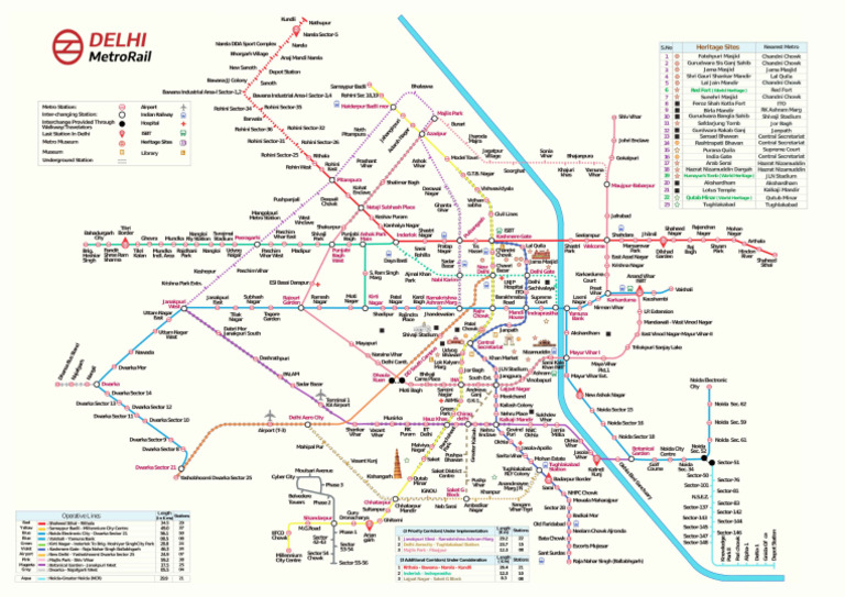 Delhi Metro Map | PDF