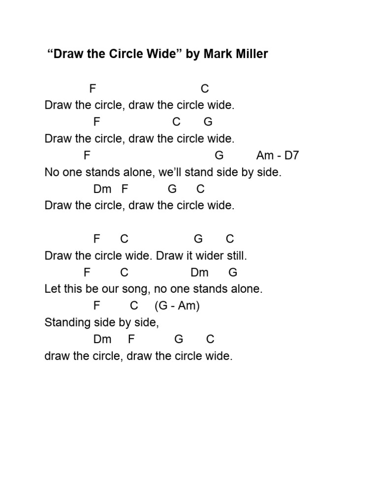 Draw The Circle Wide | PDF